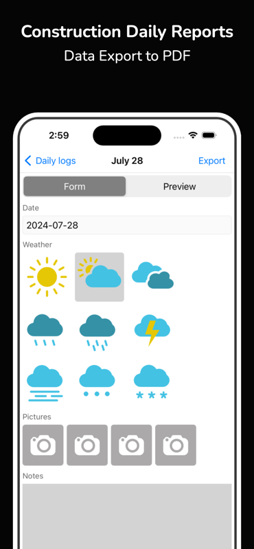 Construction Daily Reports | BuildLog App